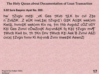 Review of investment documentation shariah perspective | PPT
