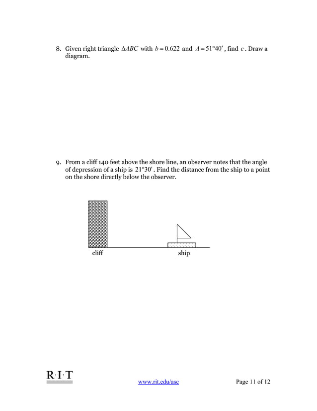 14 right angle trigonometry | PDF