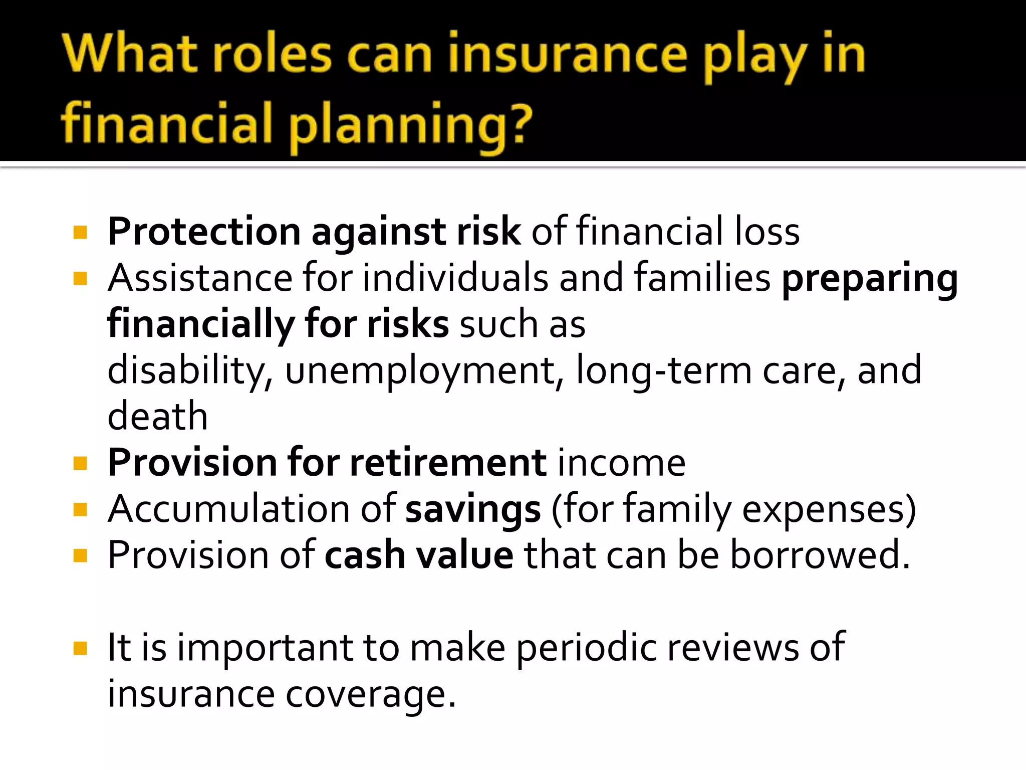 14 role of insurance | PPTX
