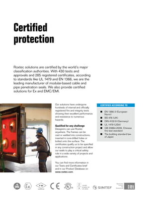 Roxtec construction | PDF