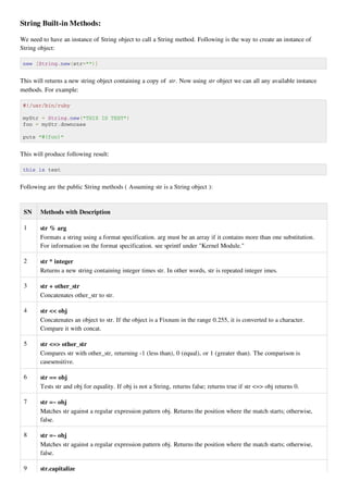 14 ruby strings | PDF