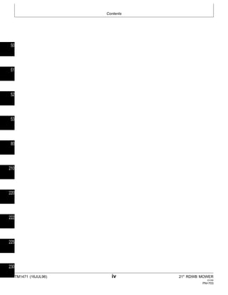 John Deere 14SB Walk Behind Mower Service Manual | PDF