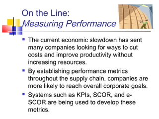 SUPPLY CHAIN PERFORMANCE MANAGEMENT | PPT | Logistics | Business