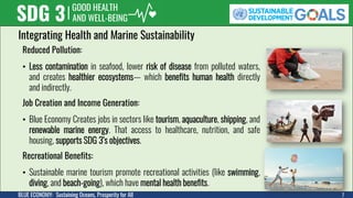 Sustainable Development goal 3 and Blue Economy | PPT