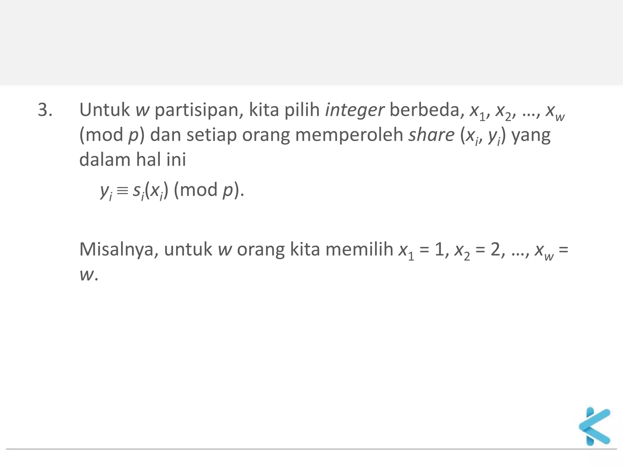 Kriptografi - Skema Pembagian Data Rahasia | PDF