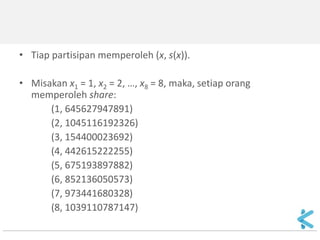 Kriptografi - Skema Pembagian Data Rahasia | PDF