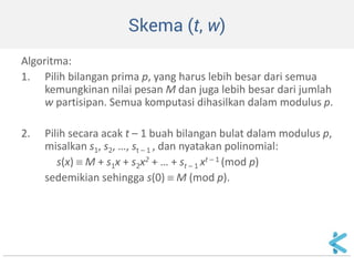 Kriptografi - Skema Pembagian Data Rahasia | PDF