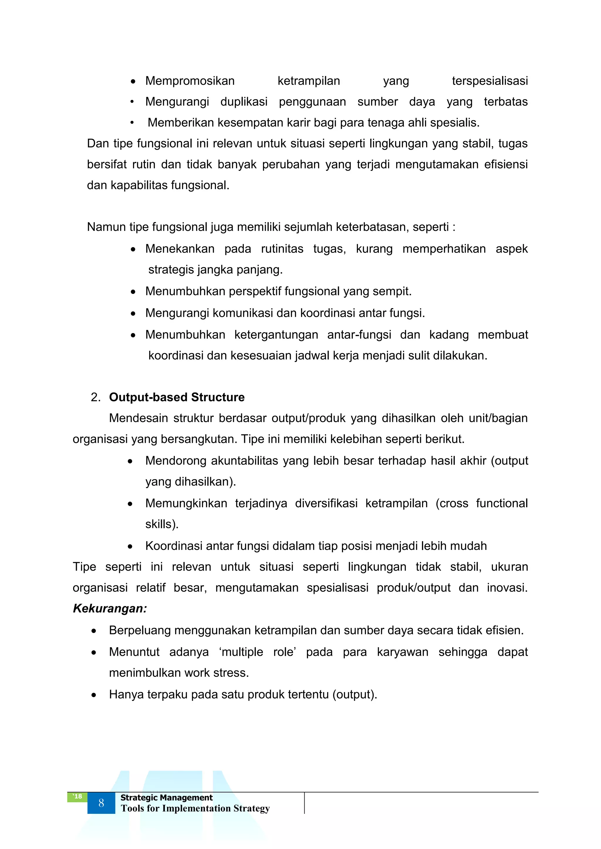 TOOLS FOR IMPLEMENTATION STRATEGY | PDF
