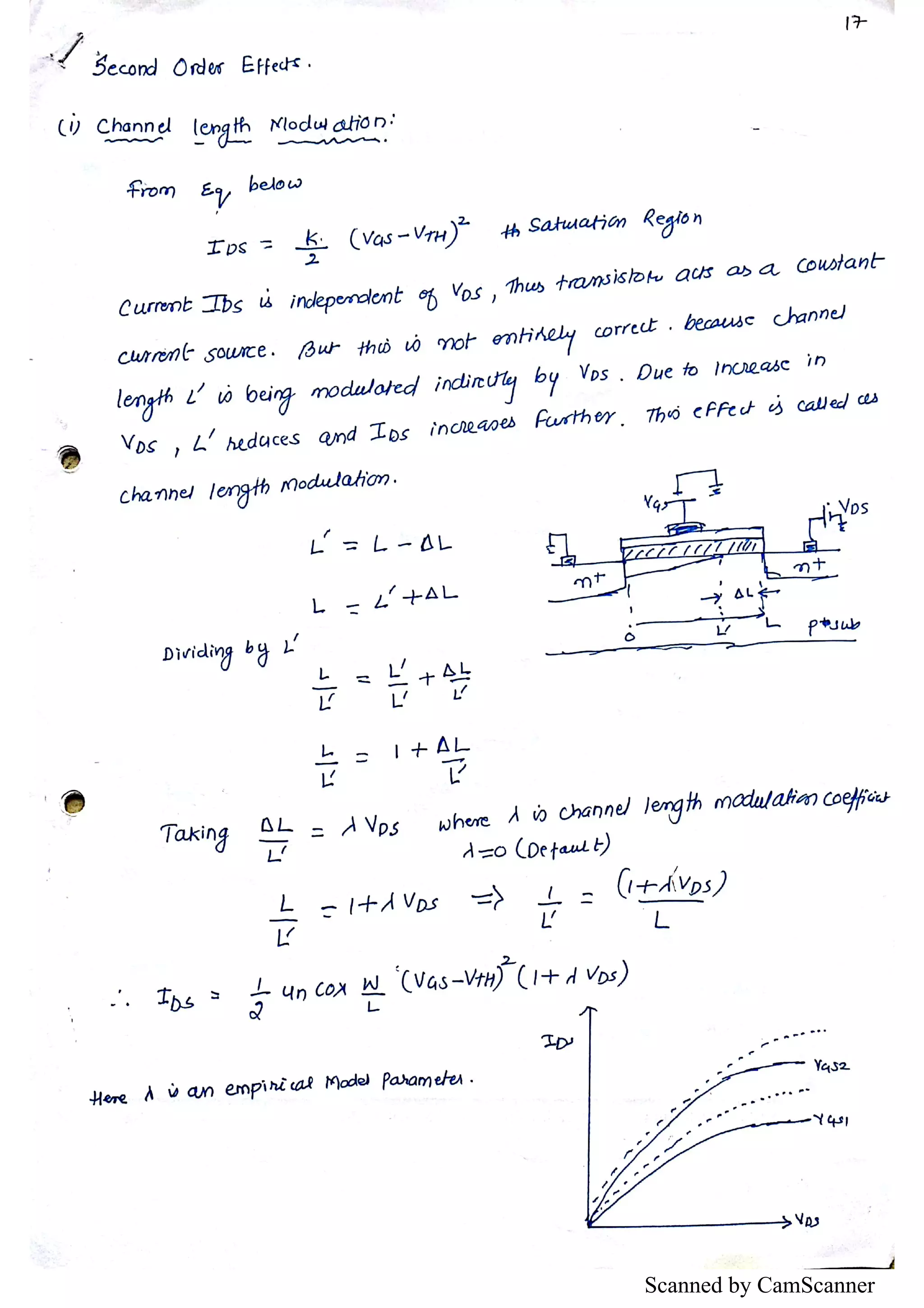 Channel length modulation | PDF