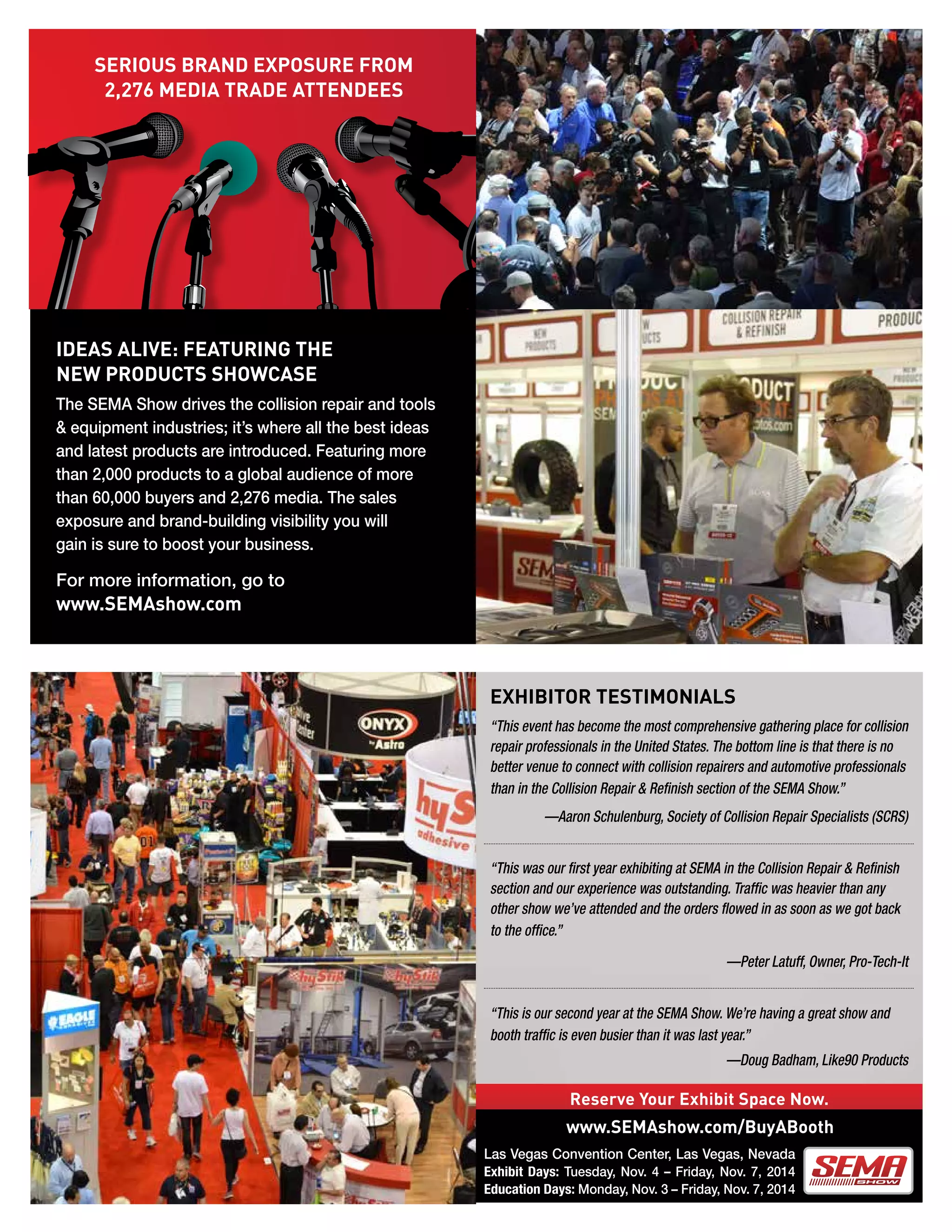 SEMA Show Exhibitor Brochure - Collision Repair | PDF