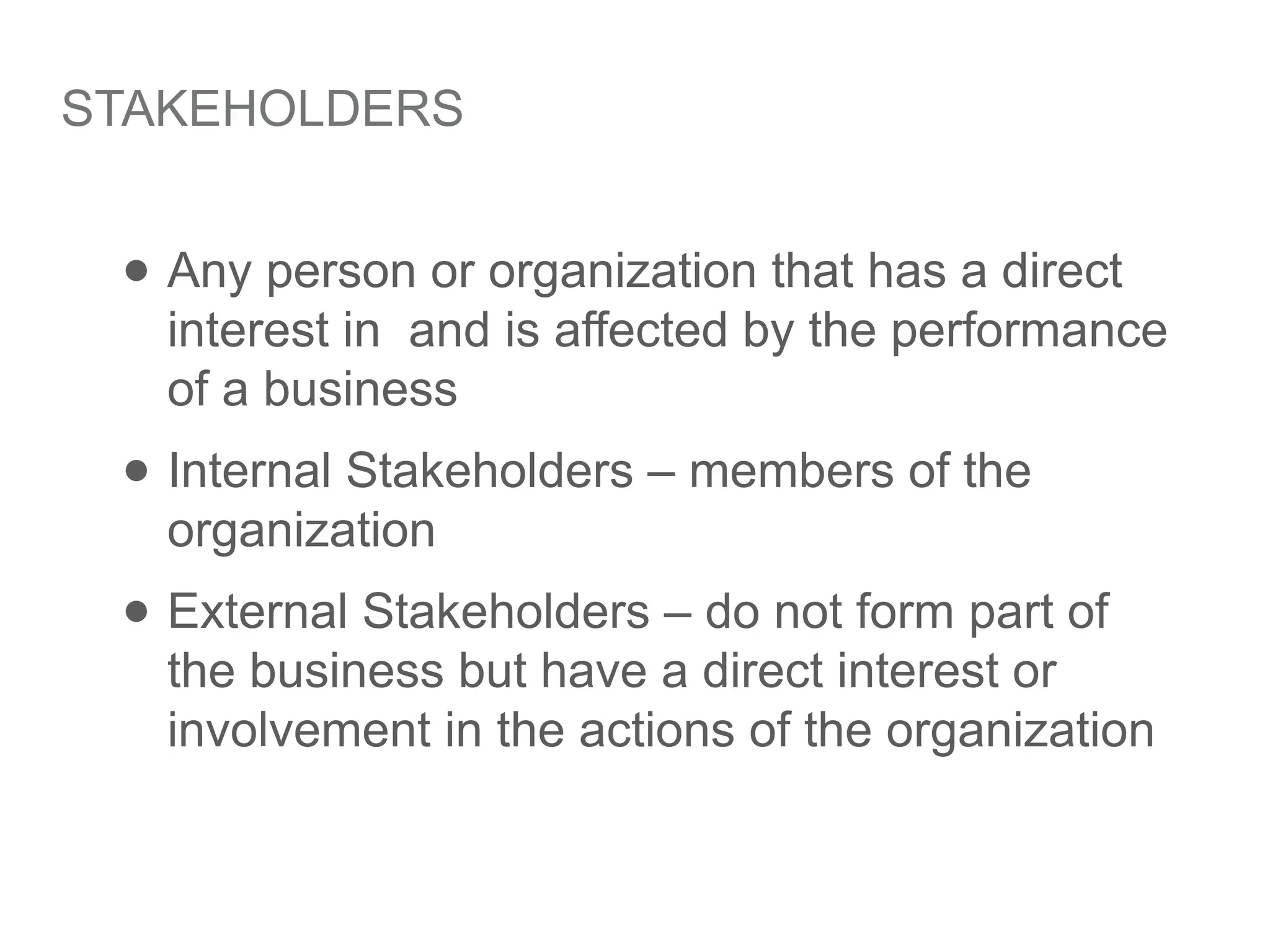Different types of Stakeholders and mapping | PPTX