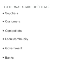 Different types of Stakeholders and mapping | PPTX