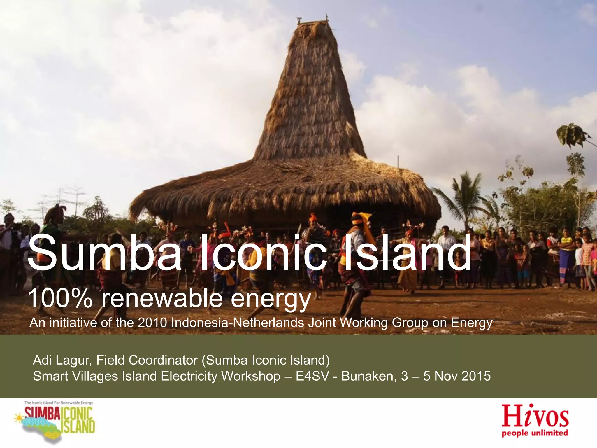 Bunaken Island | Nov-15 | The Sumba Iconic Island Initiative | PPT