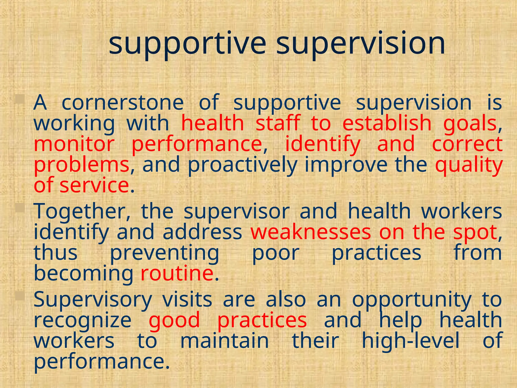14 suportive supervision PPT.ppt in health service | PPT