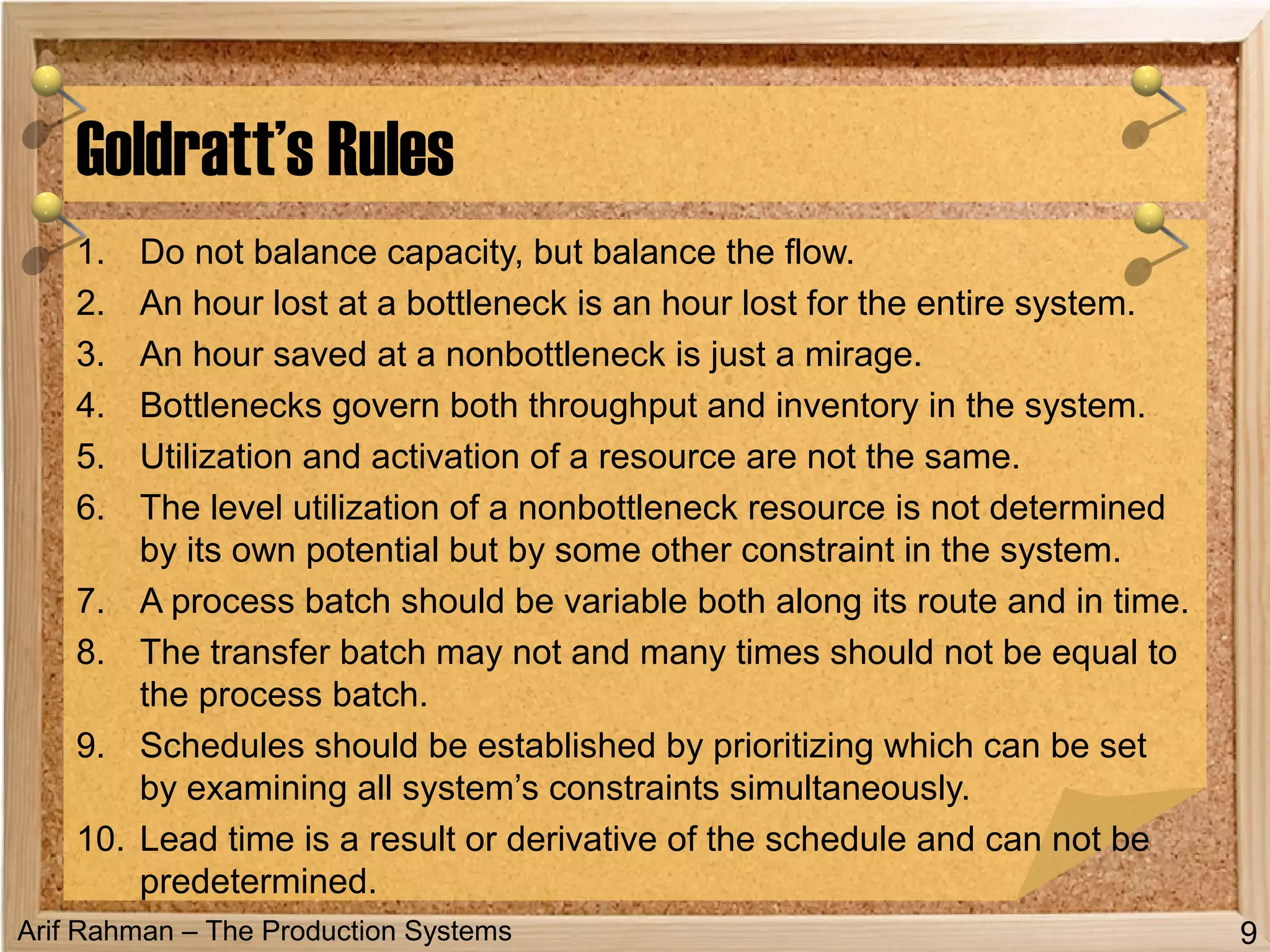 14 synchronous manufacturing | PPT