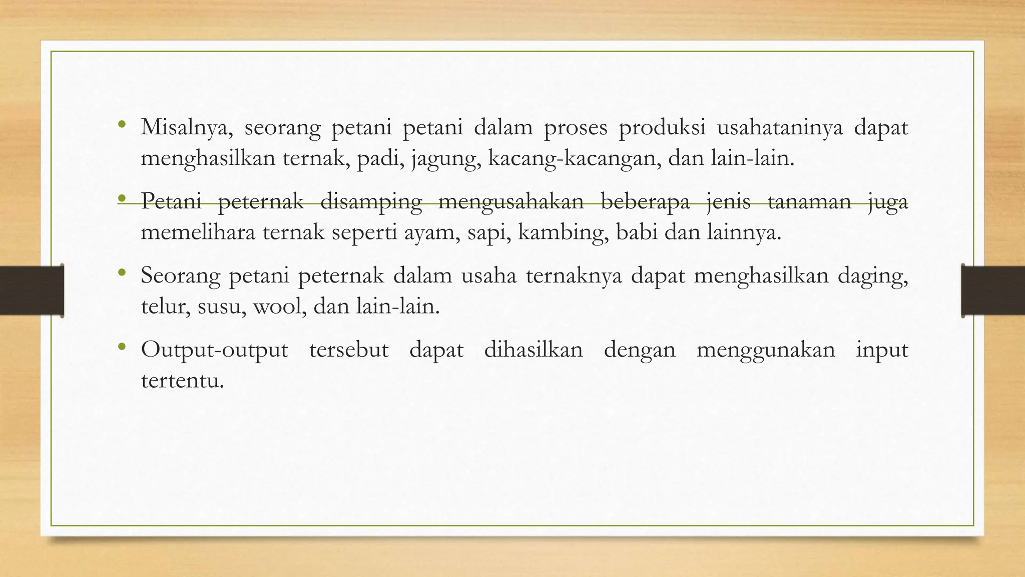 Hubungan output dan output lainnya dalam proses produksi | PDF