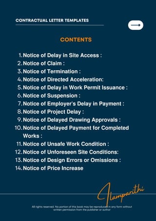 14 Template Contractual Notice - EOT Application | PDF