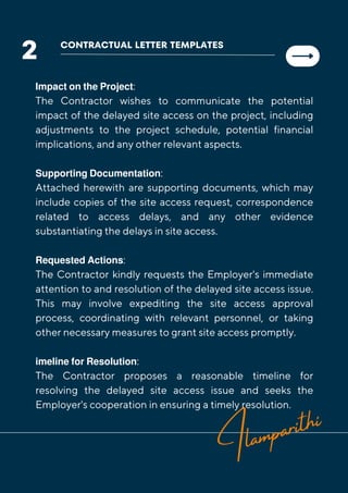 14 Template Contractual Notice - EOT Application | PDF