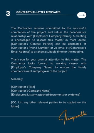 14 Template Contractual Notice - EOT Application | PDF