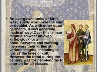 14th century fashion and clothing | PPTX