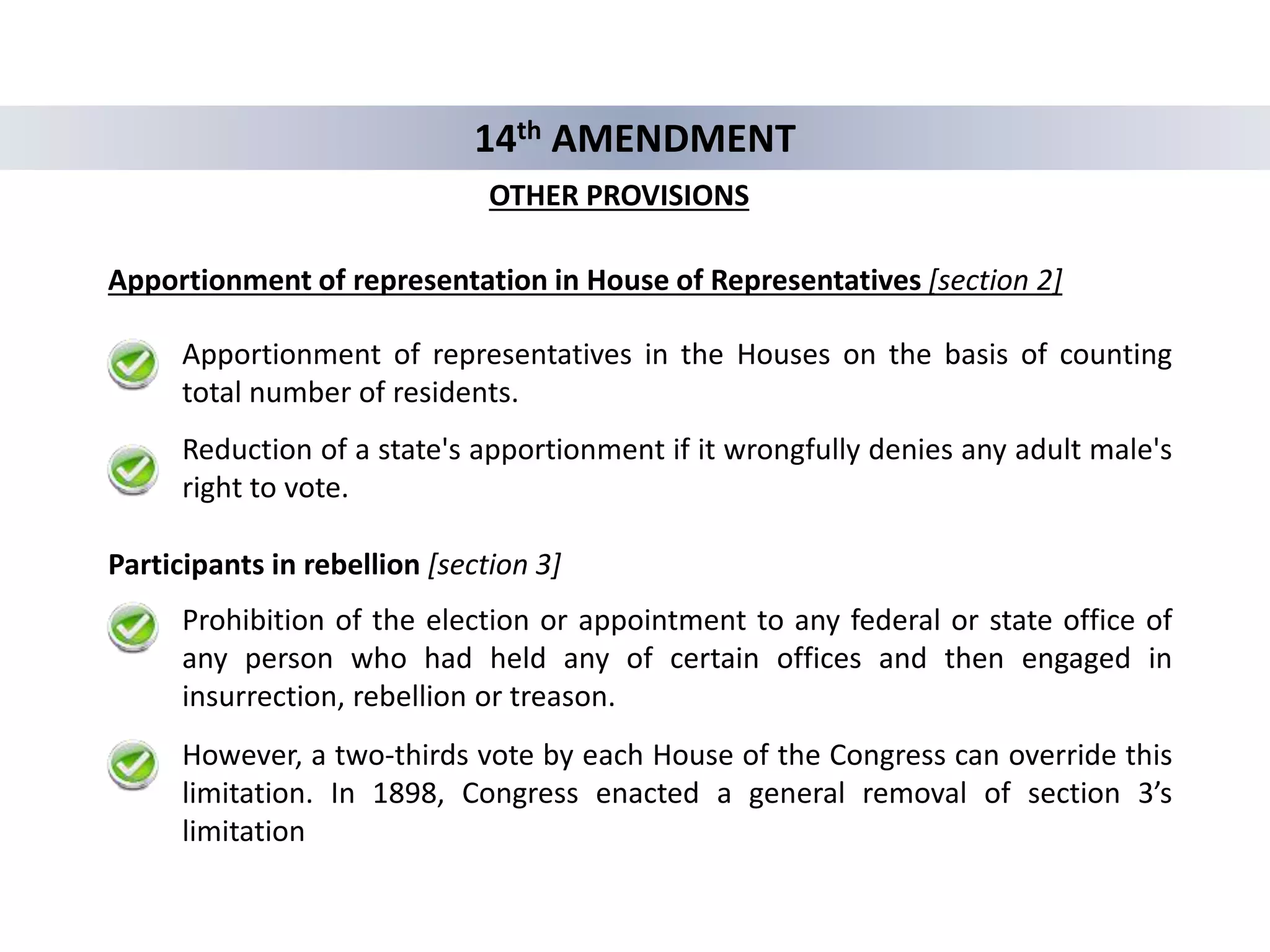 14th Amendment of USA Constitution | PPTX