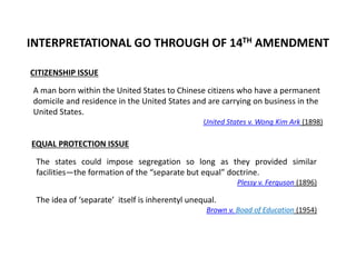 14th Amendment of USA Constitution | PPTX