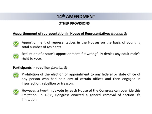 14th Amendment of USA Constitution | PPTX