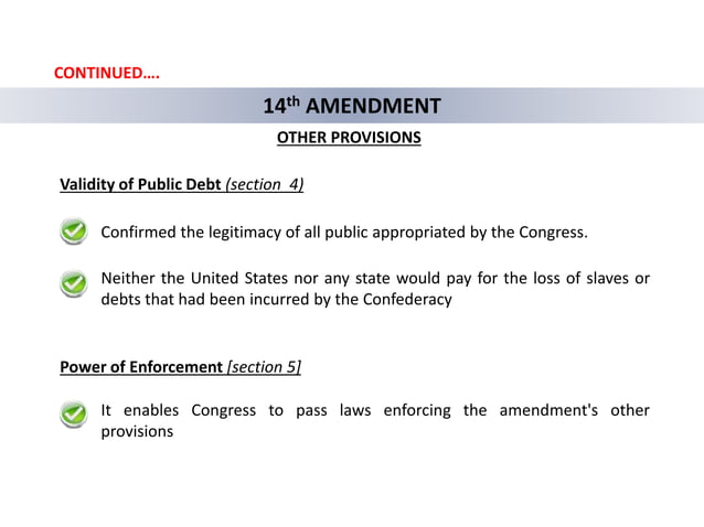 14th Amendment of USA Constitution | PPTX