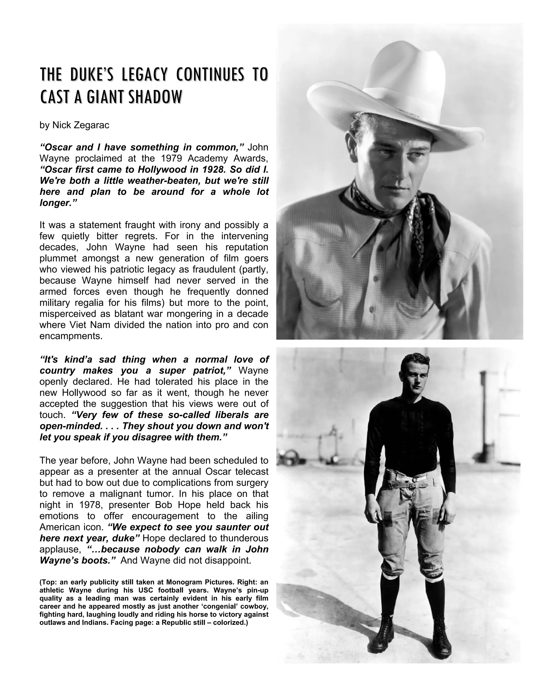 14) The Hollywood Art John Wayne, American | PDF