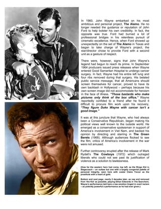 14) The Hollywood Art John Wayne, American | PDF