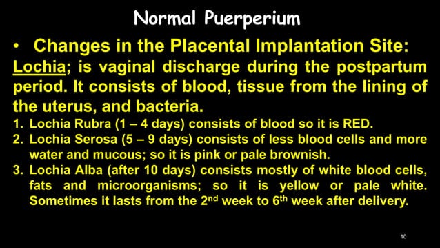 Puerperium and Postpartum Period | PPTX | Pregnancy | Reproductive Health