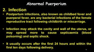 Puerperium and Postpartum Period | PPTX