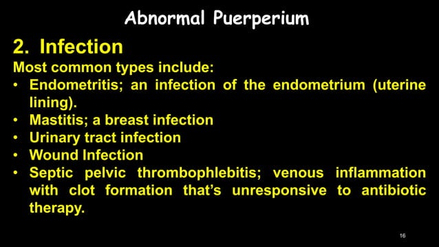 Puerperium and Postpartum Period | PPTX | Pregnancy | Reproductive Health