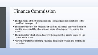Fourteenth Finance Commission Recommendation | PPTX