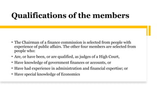 Fourteenth Finance Commission Recommendation | PPTX