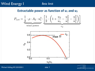 Wind energy I. Lesson 4. Wind power | PPT