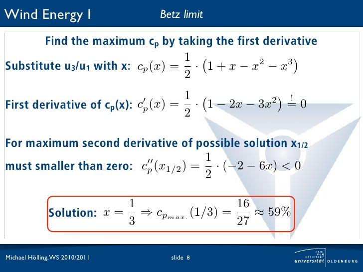 Wind energy I. Lesson 4. Wind power