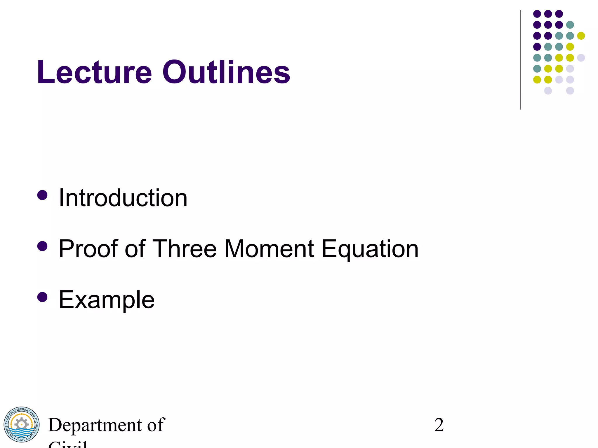 14 three moment equation | PPT