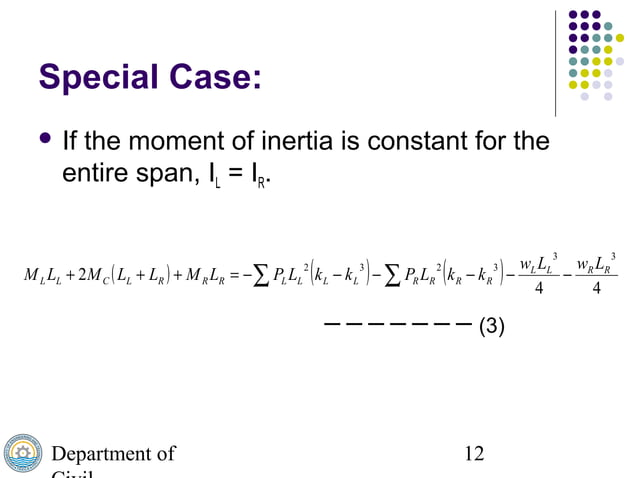 14 three moment equation | PPT