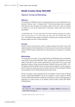 14th wealth creation study | PDF