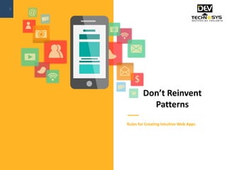 14 timeless rules for creating intuitive web apps | PPT