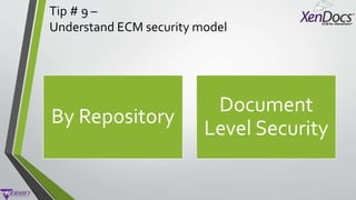 14 tips for planning a ecm content migration to share point | PPT