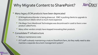 14 tips for planning a ecm content migration to share point | PPT