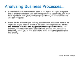 Factors influencing Process Design and Process Analysis | PDF