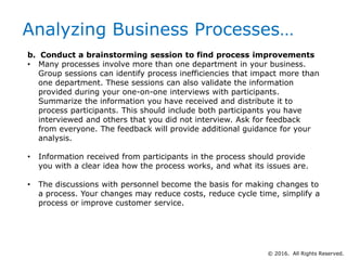Factors influencing Process Design and Process Analysis | PDF