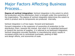 Factors influencing Process Design and Process Analysis | PDF