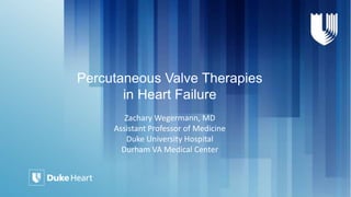 Percutaneous Valve Therapies in Heart Failure | PPTX