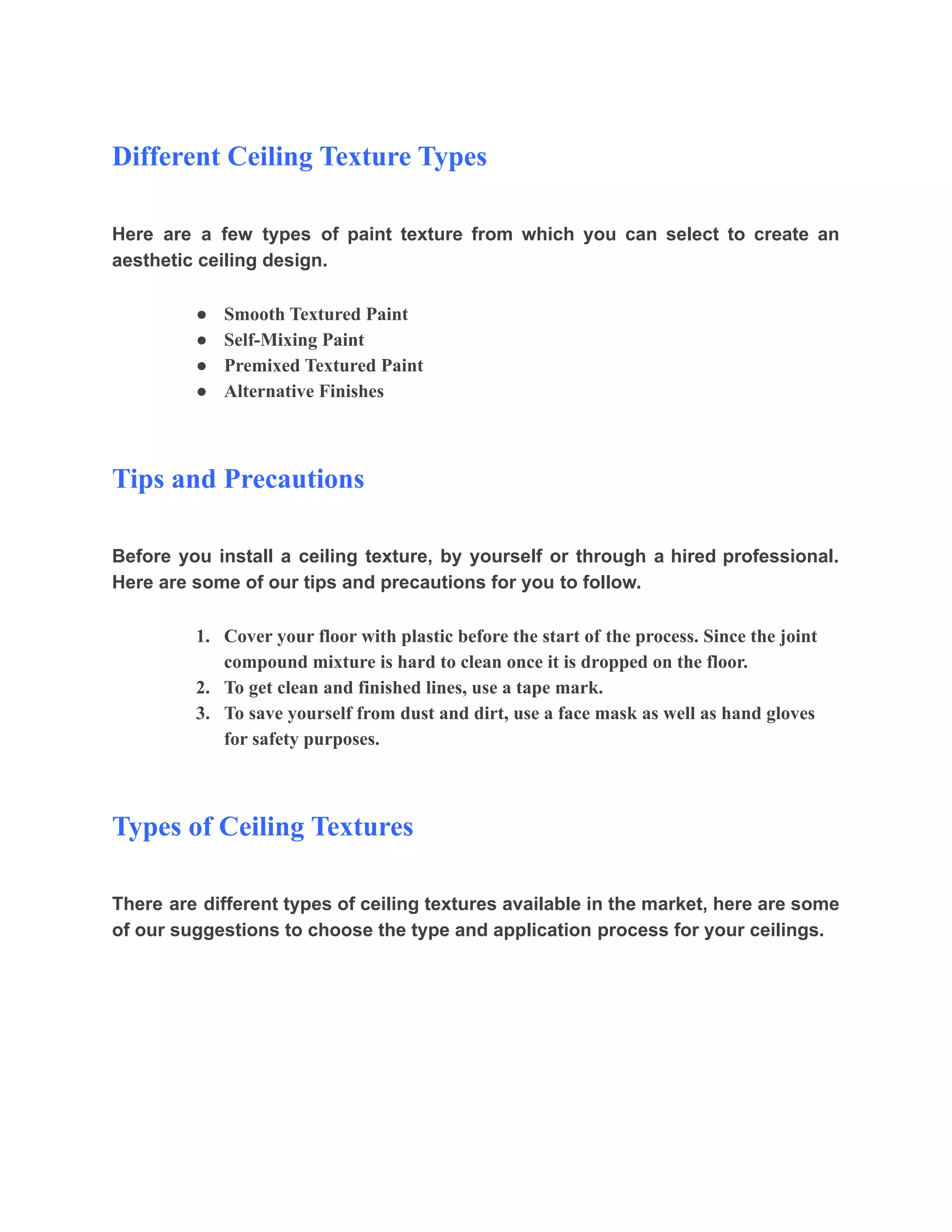 14 trending and elegant ceiling texture types | PDF