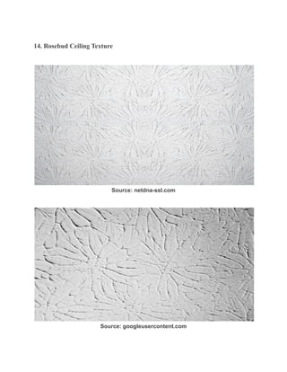 14 trending and elegant ceiling texture types | PDF