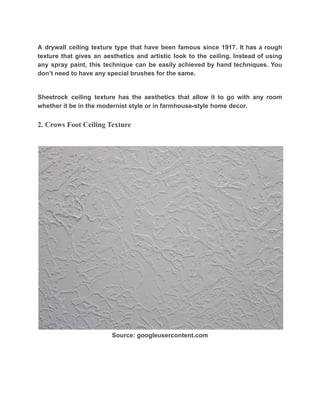 14 trending and elegant ceiling texture types | PDF